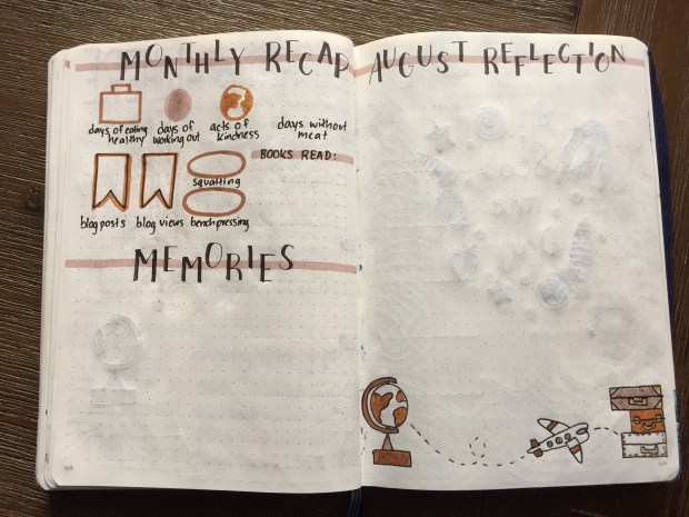 September Bullet Journal Set-Up with August Monthly Recap – My Day Is ...