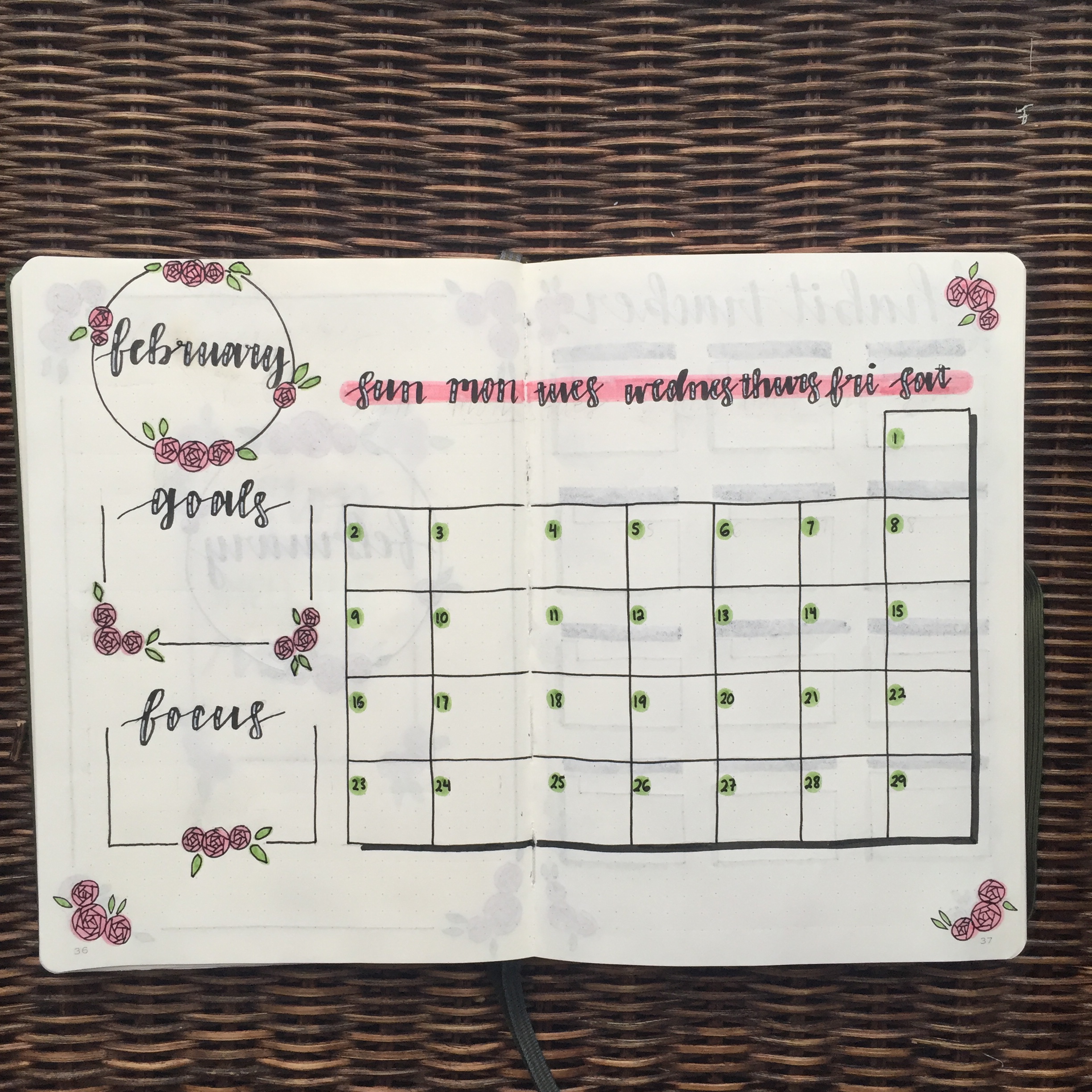 February 2020 Bullet Journal Set-Up – My Day Is Booked